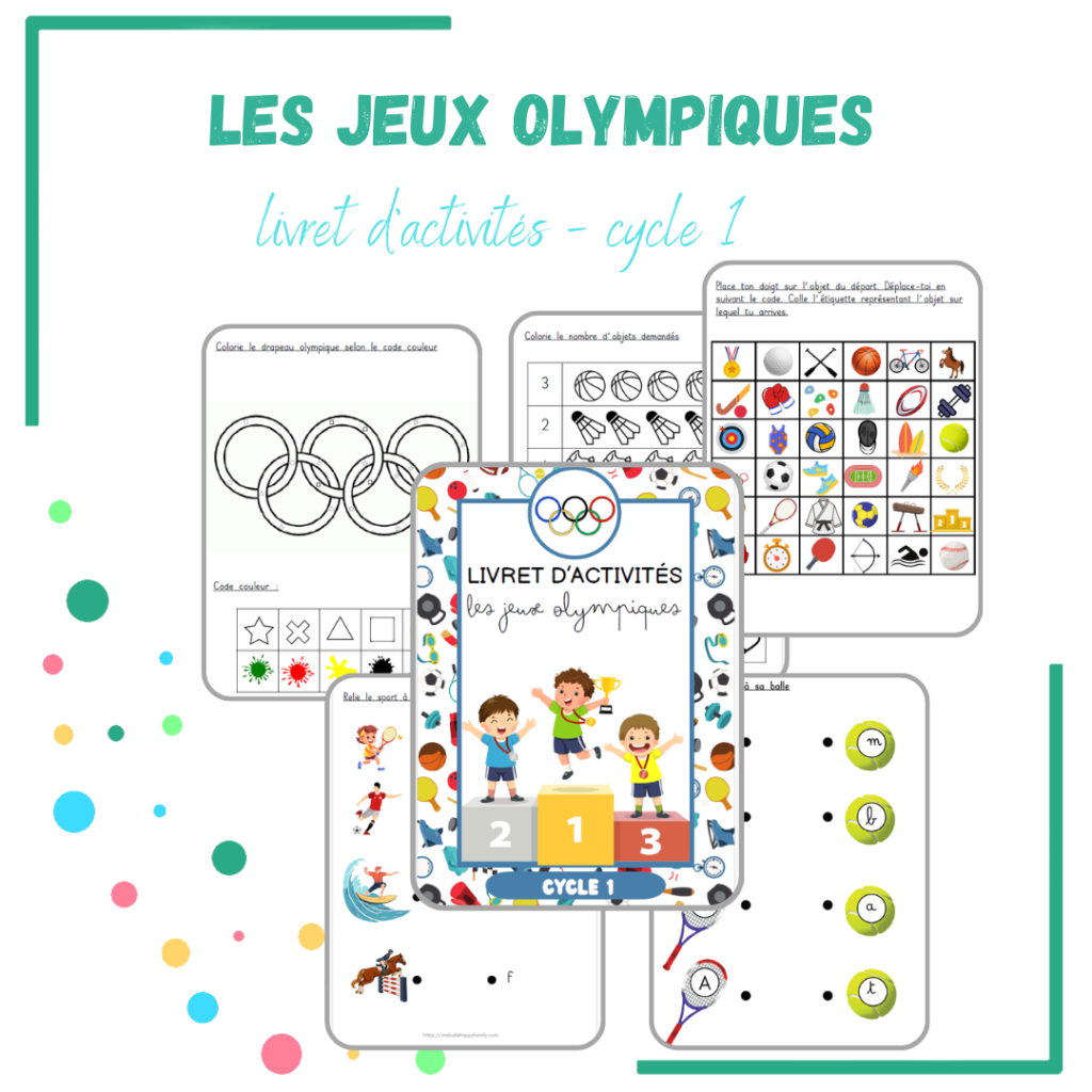 Livret d'activités : les Jeux Olympiques - Ma Bulle Happy Family