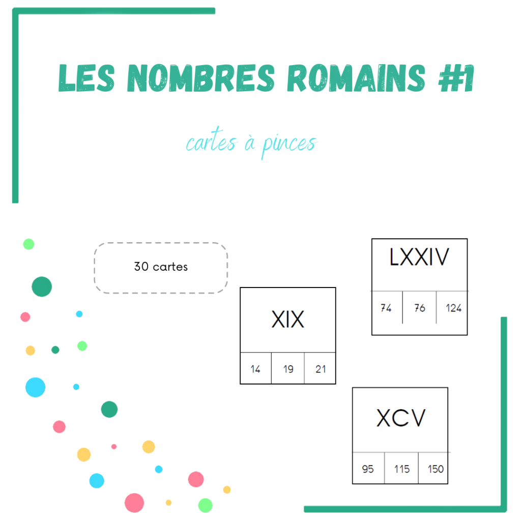 Dossier thématique - les chiffres romains - Ma Bulle Happy Family