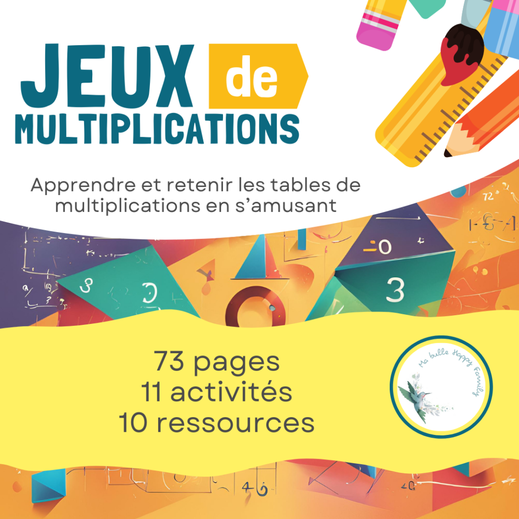 Jeux de multiplications - Ma Bulle Happy Family